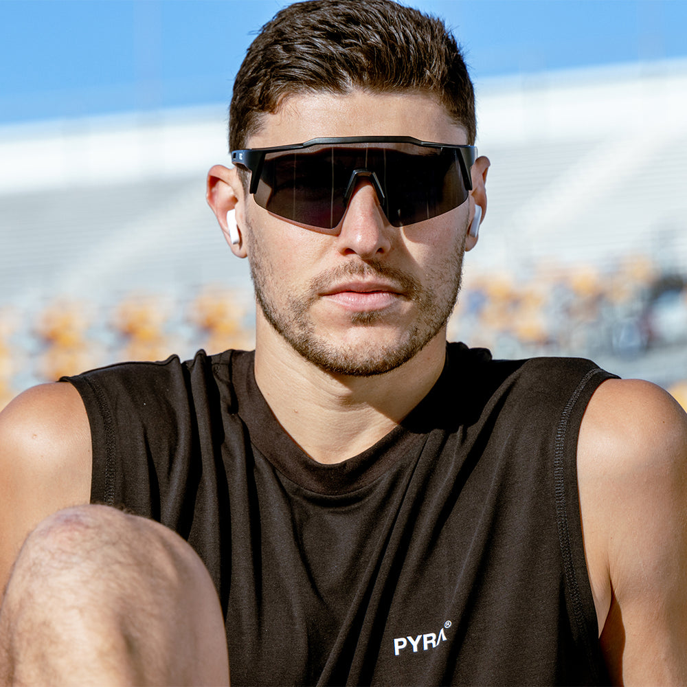 Apex - Black & Smoke Shield Sports Sunglasses | ARC Eyewear